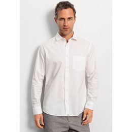 Businesshemd OLYMP "Casual", Herren, Gr. 3XL, N-Gr, wei&szlig;, Web, Obermaterial: 100% Baumwolle, Hemden Businesshemd
