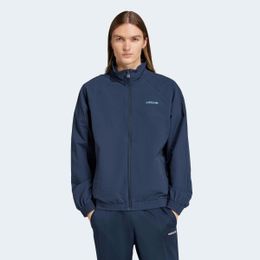 Trainingsjacke adidas originals "WOVEN ORIGINALS", Herren, Gr. L, blau (aurora ink), Obermaterial: 90% Polyamid, 10% Elasthan, Jacken Trainingsjacke