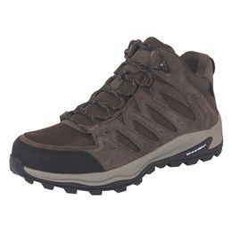 Wanderschuh Columbia "REDMOND&trade; IV MID WATERPROOF", Herren, Gr. 45, cordovan, tangy orange, Mesh, Synthetik, Schuhe Wanderschuh, wasserdicht