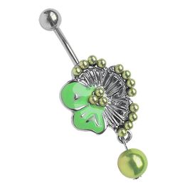 Adelia&acute;s Bauchnabelpiercing ADELIA&acute;S "Piercing Bauchnabelpiercing", gr&uuml;n, Piercings, Damen, Titan, Bauchnabelpiercing