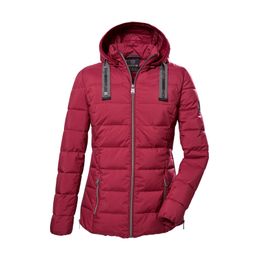 G.I.G.A. by Killtec Steppjacke "GW 4 WMN QLTD JCKT", Damen, Gr. 44, rot (weinrot), Oberstoff: 100% Polyester (recycelt), Futter: 100% Polyamid, Wattierung: 100% Polyester, G.I.G.A. DX BY KILLTEC, Jacken Steppjacke, Modische, wasserabweisende Steppjacke, recycelte Materialien