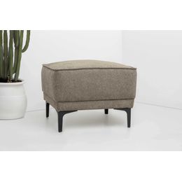 Polsterhocker OTTO HOME "Oland", braun, B:56cm H:45cm T:58cm, 100% Polyester, Hocker, Polsterhocker, passend zur Serie OLAND