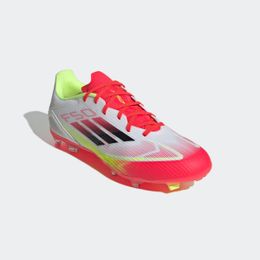 Fu&szlig;ballschuh adidas Performance "F50 LEAGUE FG/MG", Gr. 47, bunt (cloud wei&szlig;, core schwarz, solar gelb), Synthetik, Textil, Schuhe Fu&szlig;ballschuh, f&uuml;r Rasenpl&auml;tze