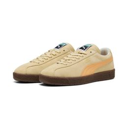 Sneaker Puma "DELPHIN", Herren, Gr. 38,5, creamy vanilla, almost apricot, Leder, mehrfarbig, Schuhe Sneaker