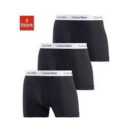 Boxer "CK Boxer 3x", Herren, Gr. XL (8), 3 Stk., schwarz, Obermaterial: 95% Baumwolle, 5% Elasthan, Calvin Klein Underwear, Unterhosen Boxer, mit Logoschriftzug am Bund, Topseller