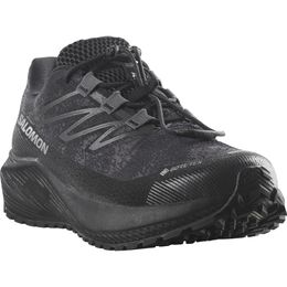 Laufschuh Salomon "AERO FLOW GRVL GORE-TEX", Damen, Gr. 38,5, asphalt, schwarz, cloudburst, Synthetik, Textil, Schuhe Laufschuh, wasserdicht