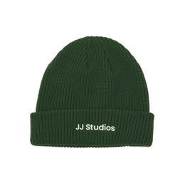 Jack & Jones Beanie JACK & JONES "JACSOHO BEANIE SN", Herren, duffel bag, Strick, Baumwollmischung, unifarben, M&uuml;tzen Beanie