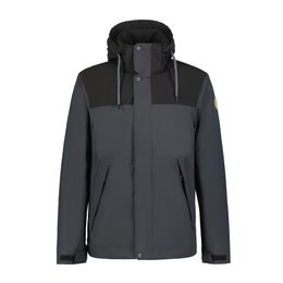 Funktionsjacke Icepeak "H FUNKTIONSJACKE MERCED", Herren, Gr. 58, grau (anthrazit), Obermaterial: 100% Polyester. Futter: 100% Polyester, Jacken Funktionsjacke, mit regulierbarer und abnehmbarer Kapuze, atmungsaktiv