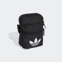 Sporttasche adidas originals "ADICOLOR CLASSIC FESTIVAL", Damen, schwarz-wei&szlig; (schwarz, wei&szlig;), Obermaterial: 100% Polyester, Taschen Sporttasche, aus Polyester, kompakte Gr&ouml;&szlig;e