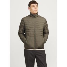 Jack & Jones Steppjacke JACK & JONES "JJESTATE PACKABLE PUFFER COLLAR NOOS", Herren, Gr. XXL, gr&uuml;n (canteen), Web, Obermaterial: 100% Polyester, unifarben, normal, elastischer Bund, Jacken Steppjacke
