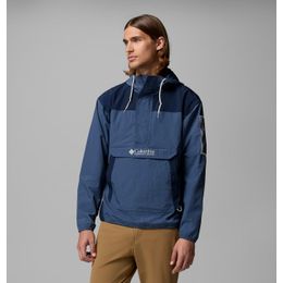 Windbreaker Columbia, Herren, Gr. M (48), schwarz mountain, collegiate navy, Obermaterial: 100% Nylon, Jacken Windbreaker, sportlicher Stil, leichte &Uuml;bergangsjacke, f&uuml;r Wandern und Trekking