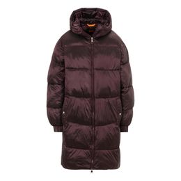 Outdoorjacke BOSS Orange "Padilo Premium Damenmode", Damen, Gr. 40, lila (open lila 552), Web, Obermaterial: 100% Polyamid, unifarben, regular fit, Jacken Outdoorjacke, mit Kapuze