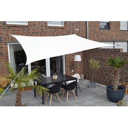 Sonnensegel Floracord, beige (cremefarben), B:300cm T:250cm, HDPE (High Density Polyethylen), Sonnensegel, Sonnensegel, BxT: 300x250 cm, cremewei&szlig;