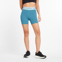 Trainingstights New Balance "WOMENS TRAINING SHORT", Damen, Gr. XS, N-Gr, blau (terrarium), Obermaterial: 71% Polyester, 29% Elasthan, Hosen Trainingstights