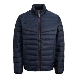Jack & Jones Steppjacke JACK & JONES "JJWEST LIGHT PUFFER COLLAR", Herren, Gr. S, sky captain, Web, Obermaterial: 100% Nylon, unifarben, Jacken Steppjacke