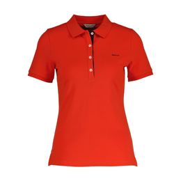 Poloshirt Gant "SLIM CONTRAST COLOR", Herren, Gr. XL, perfect rot, Single Jersey, Obermaterial: 97% Baumwolle, 3% Elasthan, slim fit normal, Rundhals, eingesetzt gerader Abschluss, Shirts Poloshirt, Slim fit mit Polokragen