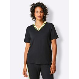 Kurzarmshirt CREATION L PREMIUM "Modal-Shirt", Damen, Gr. 44/46, schwarz, 95% Modal, 5% Elasthan, unifarben, Shirts Kurzarmshirt