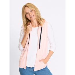 Sweatweste Classic Basics, Damen, Gr. 48, hellros&eacute;, 100% Baumwolle, unifarben, Westen Sweatweste