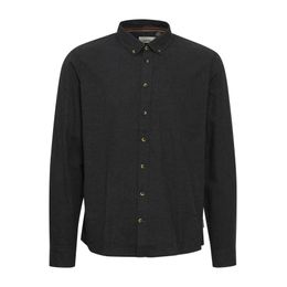Langarmhemd Blend "BHBurley shirt", Damen, Gr. XXL, N-Gr, schwarz, Web, Obermaterial: 100% Baumwolle, unifarben, slim fit normal, ohne Ausschnitt, 2-Knopf-Manschette, Hemden Langarmhemd, Baumwolle, regular fit