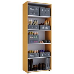 Schuhregal Vcm "Holz Kleiderschrank Schuhschrank Vandol", braun (buche), B:70cm T:40cm, Schr&auml;nke, Schuhregal