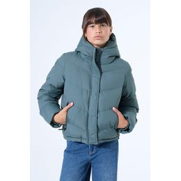 Steppjacke Garcia, M&auml;dchen, Gr. 164/170, xanadu, Web, Obermaterial: 100% Polyester, unifarben, regular fit taillenbedeckt, Jacken Steppjacke, mit Kapuze for GIRLS