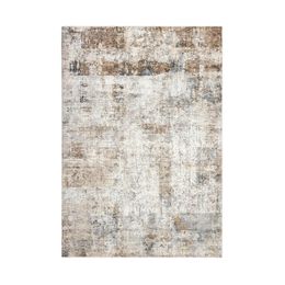 Teppich Kayoom "Elegantica 327", taupe, B:120cm H:12mm L:170cm, Polyester, Teppiche, Teppich, Kurzflor, Modernes Muster, Fu&szlig;bodenheizungsgeeignet, Wohnzimmer
