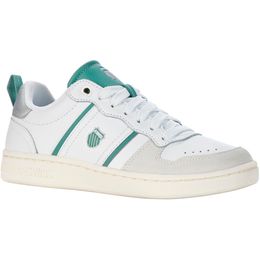 Sneaker K-Swiss "Lozan Match LTH", Damen, Gr. 36, gr&uuml;n (wei&szlig;, gr&uuml;n), Leder, Schuhe Sneaker