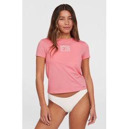O`Neill T-Shirt O'NEILL "WOW T-SHIRT", Damen, Gr. XL (42), rosa (desert rose), Obermaterial: 100% Baumwolle, Shirts T-Shirt