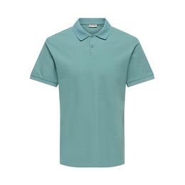 Only & Sons Poloshirt ONLY & SONS "ONSBEN REG SS POLO SHIRT NOOS", Herren, Gr. S, trellis, Jersey, Obermaterial: 100% Baumwolle, unifarben, regular fit normal, ohne Ausschnitt, Shirts Poloshirt, Baumwolle, regular fit