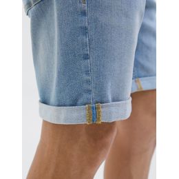 Jack & Jones PlusSize Shorts "JJIRICK JJORIGINAL SHORT", Damen, Gr. 48 (7XL), N-Gr, blau denim, Denim/Jeans, Obermaterial: 54% Baumwolle, 33% Polyester, 7% Lyocell, 4% Viskose, 2% Elasthan, JACK & JONES PLUSSIZE, leichte Abriebeffekte, regular fit ca. Mitte Knie, Hosen Shorts