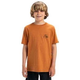 T-Shirt Quiksilver "Evo Original", Jungen, Gr. 14, bran, Obermaterial: 100% Walkfrottier;, Shirts T-Shirt