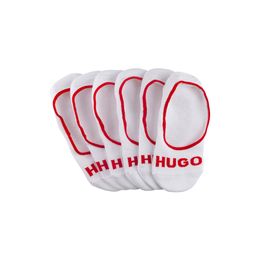 F&uuml;&szlig;linge HUGO UNDERWEAR "3P SL PLUSH LOGO CC", Herren, Gr. 43-44, wei&szlig; (wei&szlig; 100), Baumwollmischung, unifarben mit Farbeinsatz, elastisch, Socken F&uuml;&szlig;linge, mit kontrastfarbenem HUGO-Schriftzug