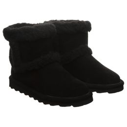 Winterboots Bearpaw "Kate", Damen, Gr. 37, schwarz, Veloursleder, Basic, Schuhe Winterboots, Schlupfstiefel, Snowboots mit Lammfellfutter
