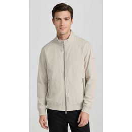 Blouson Cinque "CISCRIP", Damen, Gr. M, beige, Web, Obermaterial: 48% Baumwolle, 42% Polyamid, 10% Elasthan, unifarben, regular fit normal, hoch geschlossener Ausschnitt, B&uuml;ndchen, Jacken Blouson