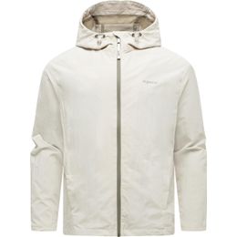 Outdoorjacke Ragwear "Kapuzenjacke Lewie", Herren, Gr. XL, beige (ecru26), Obermaterial: 100% Nylon NY. Obermaterial: Futter: 100% Polyester PES., gerade, hoch geschlossener Ausschnitt, weit elastischer Bund, Jacken Outdoorjacke, &Uuml;bergangsjacke mit wasserdichtem Rei&szlig;verschluss