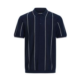 Poloshirt Blend "Poloshirt BHAven Polo", Herren, Gr. L, blau (salute), Obermaterial: 100% Baumwolle CO., Shirts Poloshirt