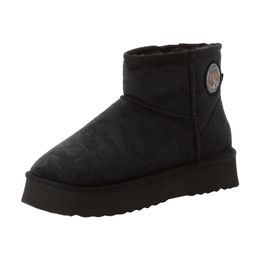 O`Neill Schlupfboots O'NEILL "BESIANA PLATFORM WOMEN MID", Damen, Gr. 40, schwarz (triple schwarz), Synthetik, Schuhe Schlupfboots, Winterboots, Snowboots, Winterschuhe
