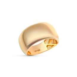 Fingerring Lady Gr. 19, gold (gelbgold 375), Fingerringe, Damen, 19, Metall, Fingerring