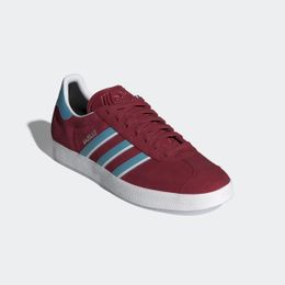 Sneaker adidas originals "GAZELLE", Herren, Gr. 41, bunt (collegiate burgundy, preloved blau, cloud wei&szlig;), Leder, Synthetik, Schuhe Sneaker