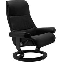 Relaxsessel stressless "View", schwarz (schwarz batick), B:78cm H:105cm T:78cm, Leder BATICK: BATICK ist ein leicht korrigiertes, durchgef&auml;rbtes und genarbtes M&ouml;belleder, bei dem die meisten Unebenheiten und Spuren in der Regel entfernt wurden.;Leder PALOMA: PALOMA ist ein durchgef&auml;rbtes Semianilin-M&ouml;belleder mit nat&uuml;rlicher Narbung.;ROHLEDER Stoff Q2 FARON: Ein fester zuverl&auml;ssiger Boucl&eacute; mit ein