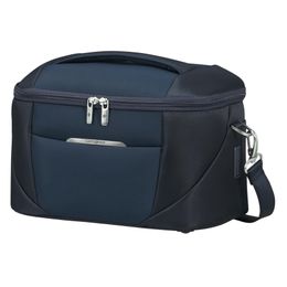 Kosmetikkoffer Samsonite "RE-LITE", Gr. B/H/T: 34cm x 25cm x 21cm, blau (midnight blau), Polyester, Taschen Kosmetikkoffer, Kosmetikbeutel Waschtasche Kulturbeutel Beauty Case