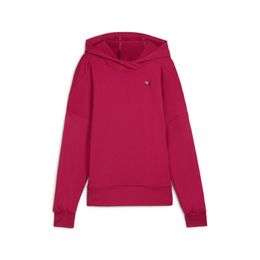 Kapuzensweatshirt Puma "CLOUDSPUN HOODIE", Damen, Gr. XS, lila (magenta gleam), Jersey, Obermaterial: 85% Polyester, 15% Elasthan, relaxed fit normal, angesetztes B&uuml;ndchen, Sweatshirts Kapuzensweatshirt