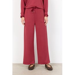 Schlupfhose soyaconcept "SC-BANU 33", Damen, Gr. L (40), N-Gr, dunkel rot, Sweatware, Obermaterial: 48% Modal, 48% Polyester, 4% Elasthan, unifarben, loose fit kn&ouml;chellang, Hosen Schlupfhose, Sommerhose