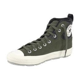 Sneakerboots Converse "CHUCK TAYLOR ALL STAR BERKSHIRE BOOT", Damen, Gr. 39, gr&uuml;n (khaki, schwarz), Leder, Schuhe Sneakerboots, gef&uuml;ttert