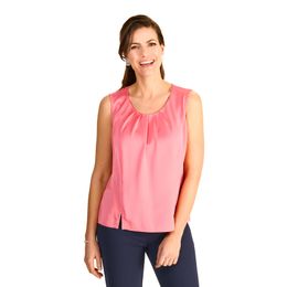 Shirttop, Damen, Gr. 38, rosa (sugarcoral), Obermaterial: 100% Polyester, HERMANN LANGE Collection, regular fit, Rundhals, Tops Shirttop, mit Seitenschlitz