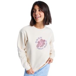 Sweatshirt Roxy "Surf Stoked Brushed", Damen, Gr. XS, parchment, Obermaterial: 60% Walkfrottier, 40% Microfaser;, Sweatshirts Sweatshirt