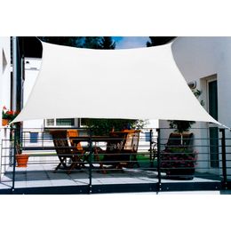 Sonnensegel Floracord, beige (cremefarben), B:270cm T:140cm, HDPE (High Density Polyethylen), Sonnensegel, Sonnensegel, BxT: 270x140 cm, cremewei&szlig;
