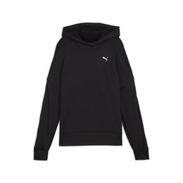Kapuzensweatshirt Puma "CLOUDSPUN HOODIE", Damen, Gr. S, schwarz (Puma schwarz), Jersey, Obermaterial: 85% Polyester, 15% Elasthan, relaxed fit normal, angesetztes B&uuml;ndchen, Sweatshirts Kapuzensweatshirt