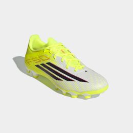 Fu&szlig;ballschuh adidas Performance "F50 LEAGUE MG", Gr. 41, team solar gelb 2, core schwarz, lucid rot, Synthetik, Textil, Schuhe Fu&szlig;ballschuh, f&uuml;r viele verschiedene B&ouml;den geeignet