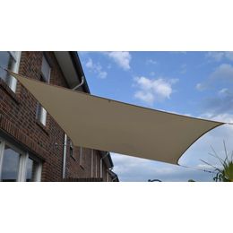 Sonnensegel Floracord, beige (elfenbeinfarben), B:300cm T:400cm, Polyester, Sonnensegel, Sonnensegel, BxT: 300 x 400 cm